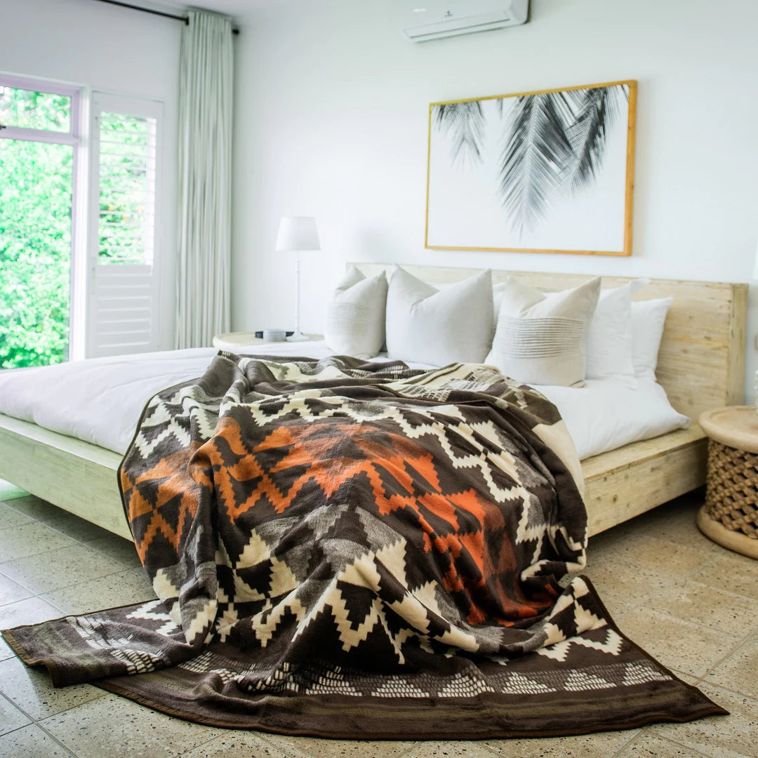 Zulu - Basket Cocoa/Bone – Africa Blanket