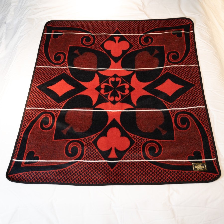 Khotso - Cards | Black/Scarlet/Natural – Africa Blanket
